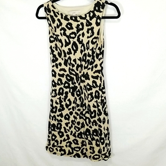 LOFT | Dresses | Loft Xs Animal Print Dress | Poshmark